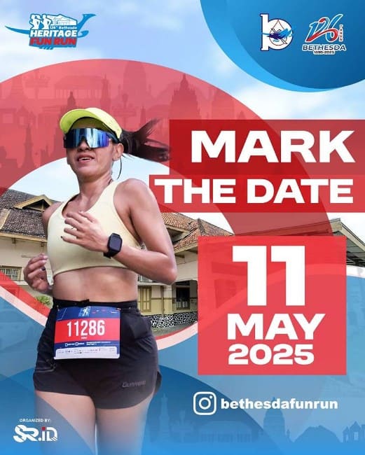 Bethesda Heritage Fun Run 2025, 11 Mei Kosongkan Jadwalmu!